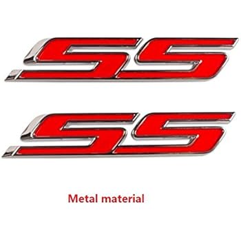 Amazon.com: Yoaoo 2x OEM Chrome Ss Emblems Metal Decal 3D Logo for ...