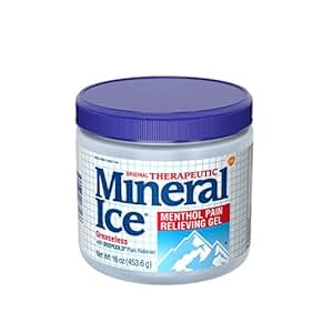 Amazon.com: Mineral Ice Therapeutic Pain Relieving Gel, 16 Ounce Jar ...