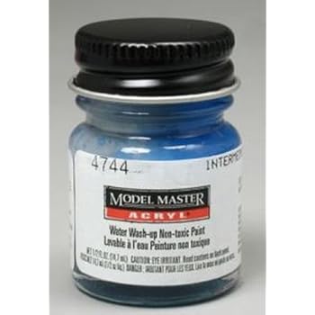Amazon.com: Intermediate Blue Testors Acrylic Plastic Model Paint: Toys ...