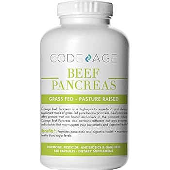Amazon.com: Codeage Grass Fed Pancreas, 180 Count — Digestive ...