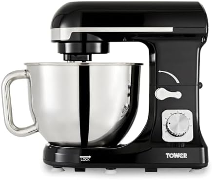 Tower T12033 3-in-1 5L Stand Mixer with 6 Speeds and Pulse Setting ...