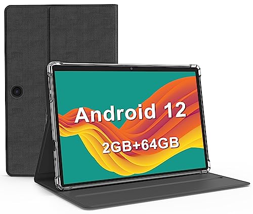 Android Tablet, 10 inch Android 12 Tablet with Case, 2GB RAM 64GB ROM ...