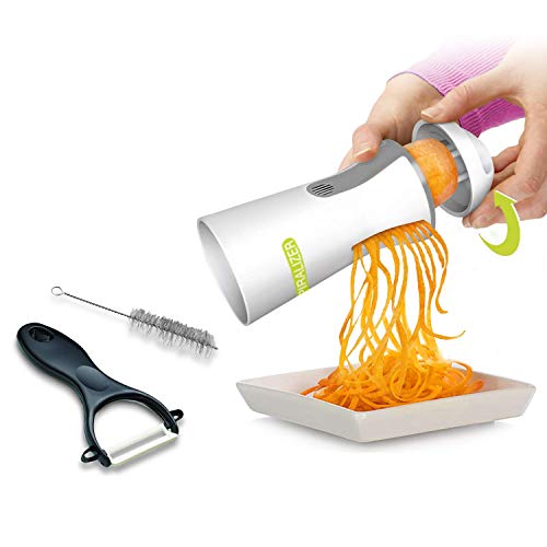 Spiralizer Newest & Improved 2018 Vegetable Slicer Complete Bundle ...