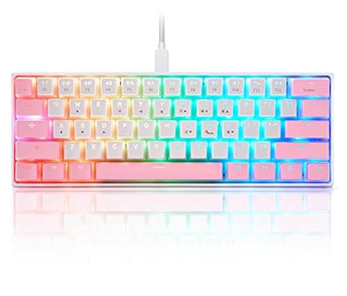 Seenda Pudding Hacker 61 Mechanical Gaming Keyboard, Wired Mini 60% Two ...