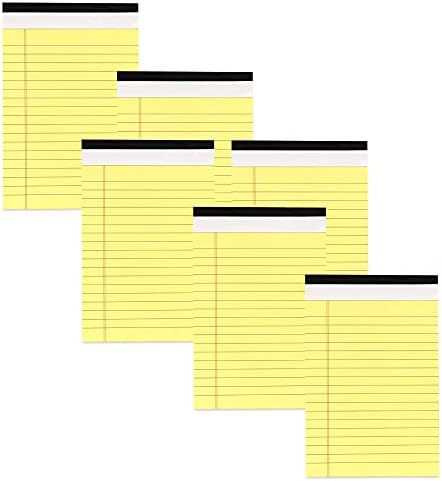 Jr. Legal pad, legal / wide Ruled Writing Pad. Perforated Edge. 5" X 8 ...