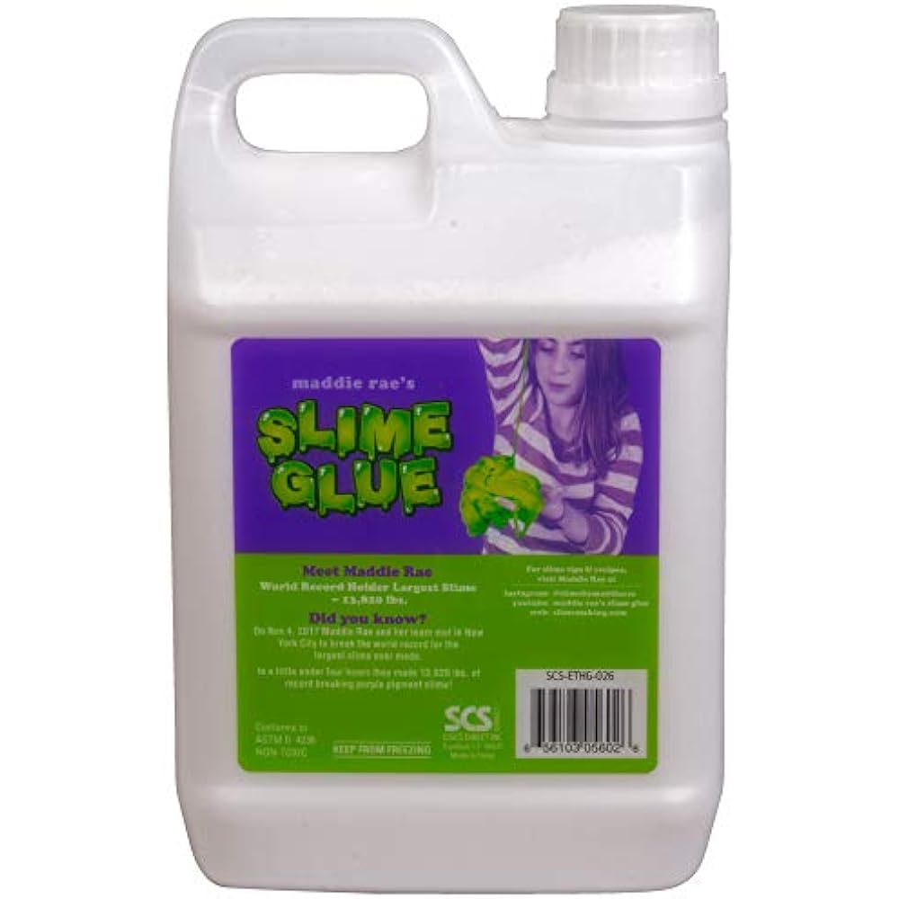 Maddie Rae&39s Slime Glue Extra Thick White 1/2 Gallon Value Size - Non ...