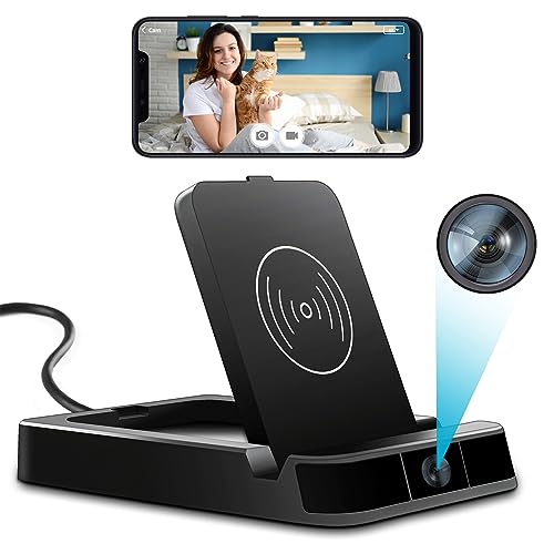 Spy Camera Charger WiFi Hidden Nanny Cam Ultra HD 1080P 161° Wide Angle ...