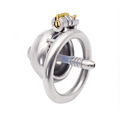 Chastity Cage Flat Penis Lock for Men Tube Dark Lock Design Good ...