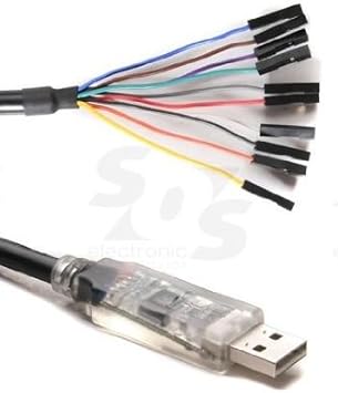Amazon.com: FTDI C232HD-DDHSP-0 , Cable, Assembly; USB-UART; 3.3V ...