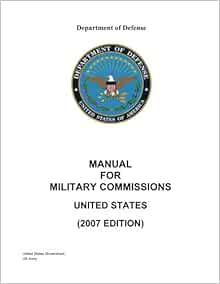 Department of Defense Manual for Military Commissions United States ...