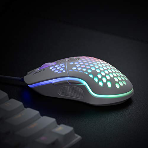 LTC Circle Pit HM-001 RGB Gaming Mouse with Lightweight Honeycomb Shell ...