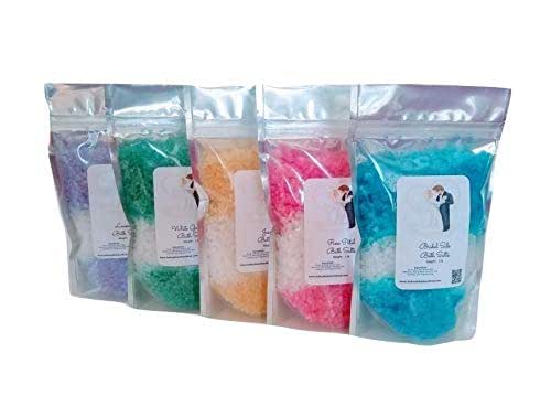 Amazon.com: Wedding Scented Bath Salts - (5) 1lb Bags ~ Wedding Gift ...