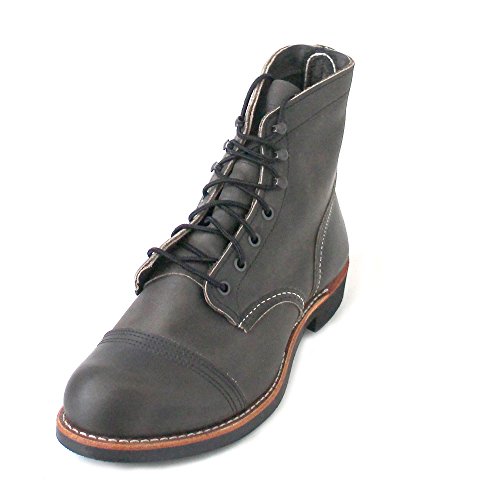 Red Wing Heritage Men's Iron Ranger Work Boot, Charcoal Rough and Tough ...