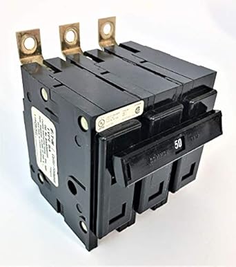 1- CUTLER HAMMER Eaton 50A 3P CIRCUIT BREAKER, BAB3050H 3-POLE: Circuit ...