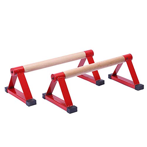 Handstand Bars, Wood Parallettes Set Stretch Stand Calisthenics ...