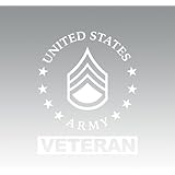 Amazon.com: E-6 Staff Sergeant Veteran US Army Rank Sticker - Decal ...