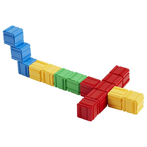 ECR4Kids Stack and Slide Squares Math Manipulatives Building Kit ...