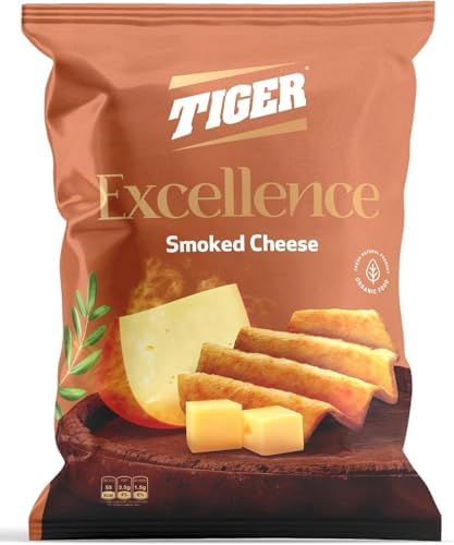 سعر Tiger Excellence Smoked Cheese Potato Chips – Rich Gourmet Snack ...
