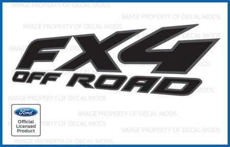 Decal Mods FX4 Offroad Decals Truck Stickers Black Blackout for Ford ...
