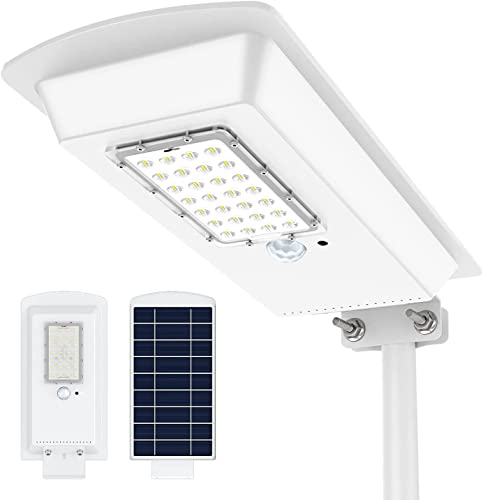 TENKOO Solar Street Lights Outdoor Dusk to Dawn LED Pole Lamp with Motion Sensor Waterproof IP65 ...