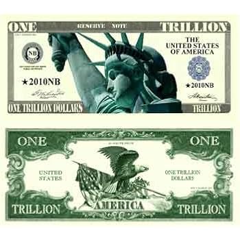 Amazon.com: Zillion Dollar Novelty Money With Bill Protector: Toys & Games