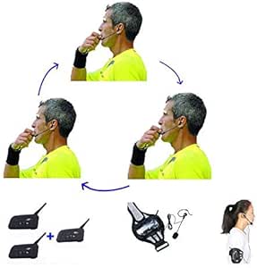 Amazon.com: Referee Headset 3 Referees Talk Same time Football Wireless ...