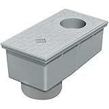 - Regards PVC - Regard de descente 165x320mm pour eaux pluviales - Gris ...