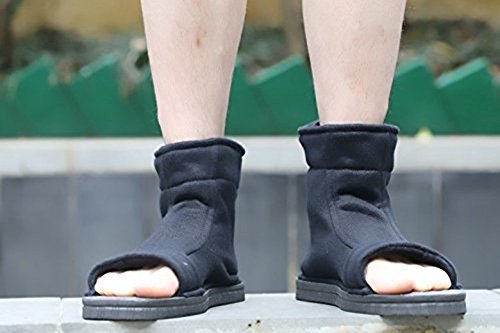 AV SUPPLY Naruto Uchiha Sasuke Haruno Sakura Ninja Cosplay Black Shoes ...