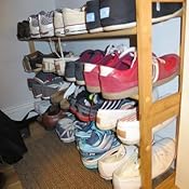 Lakeland Extending & Stackable Wood-Effect Shoe Rack - Holds up to 10 ...