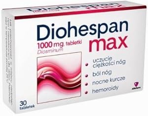 DIOHESPAN MAX 30 tablets - Micronized Diosmin 1000mg - Swelling Legs ...