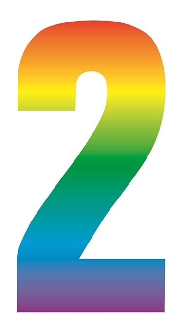 High Visible Rainbow Wheelie Bin Self Adhesive Reflective Numbers ...