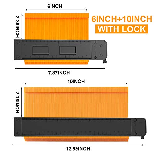 Contour Gauge Duplicator Profile Shape Copy Tool Measure Ruler with ...