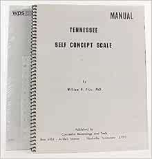 Tennessee self concept scale: Manual: Fitts, William Howard: Amazon.com ...