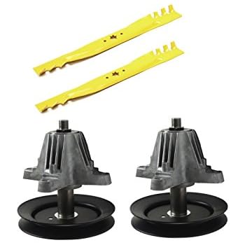 Amazon.com : MTD Troy Bilt OEM 42" Mower Deck Spindle Blade 918-04822A 942-04308-X : Garden ...