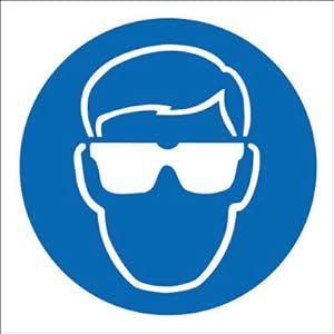 Safety Sign - Wear Goggles Sign: Amazon.co.uk: Kitchen & Home