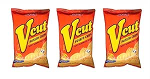 Amazon.com: V Cut Potato Chips Spicy Barbecue Flavor Pack of Three 2 ...