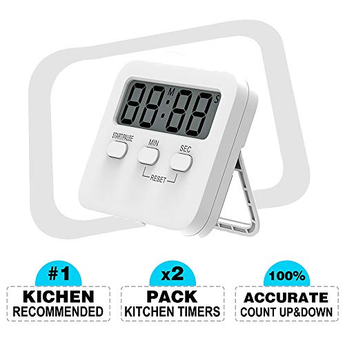 Digital Kitchen Timer, Large Visual Timer, Electronic Stop Watches with ...
