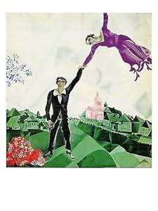Amazon.com: 1972 Vintage MARC CHAGALL "THE PROMENADE" FAMOUS LOVERS ...