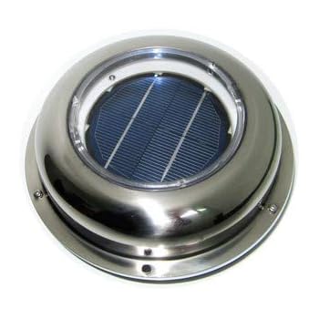 Amazon.com: Round Solar Roof Vent for RVs, Boats, Sheds, Geen house ...