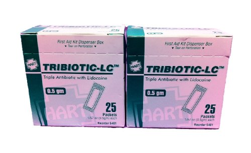 Tribiotic-LC - Antibiotic Ointment + Pain Relief Ointment, 50 Packets ...