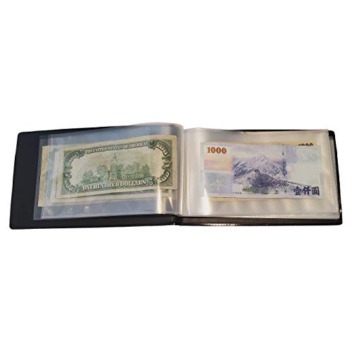 Paper Money Album - Holds 40 Bills - Perfect for Currency Collections ...