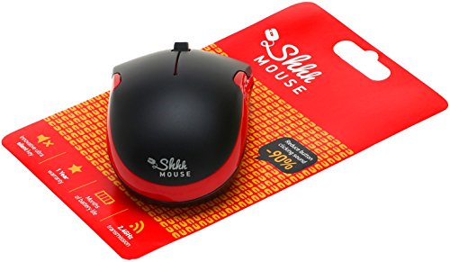 ShhhMouse Wireless Silent Noiseless Clickless Mobile Optical Mouse with ...