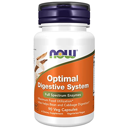 NOW Supplements, Optimal Digestive System, Full Spectrum Enzymes, 90 ...