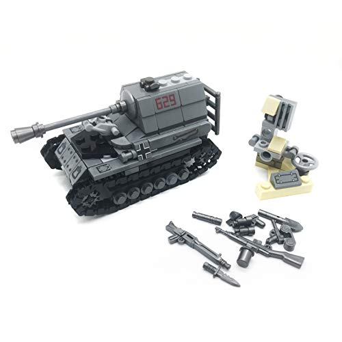Custom Sets of WW2 German Army Tiger Tanks, WWII Mini Building Blocks ...