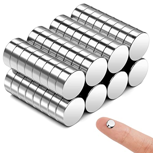 60 Pack 6×2mm Small Neodymium Magnets for Crafts, Small Magnets Mini ...