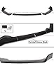 JDM Sport Glossy Black Front Bumper Lip Spoiler Splitter Kit Compatible ...