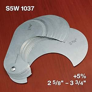 S5W1037 +5% Standard Wire Rope & Sheave Gauge - 2 5/8" to 3 3/4 ...