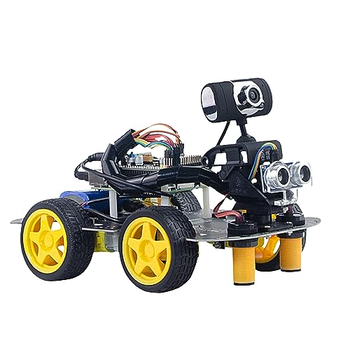 Smart Robot Car Kit for Raspberry Pi 3B/3B+/4B,Upgraded AI Visual Color ...