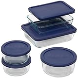 Amazon.com: Pyrex Simply Store 10-Piece Glass Food Storage Set with ...