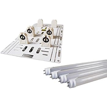 Pre-Wired 8 Ft T12 T8 LED Conversion Upgrade Retrofit Kit - Single Pin ...